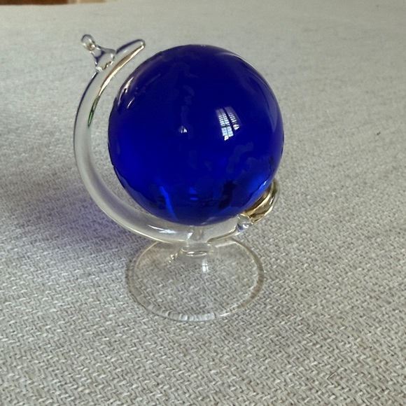 Accents | Rare Find Vance Solid Cobalt Blue Hand Made Engraved Czech ...
